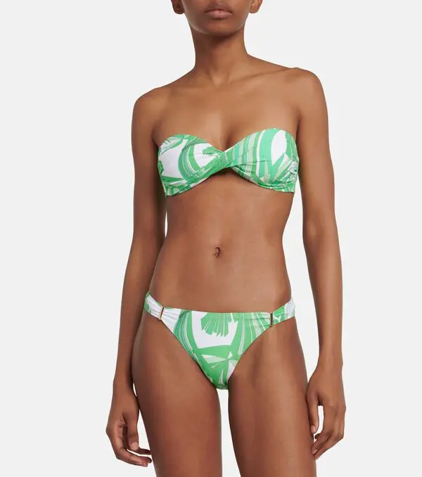 Melissa Odabash Martinique Bandeau Bikini Top - Green