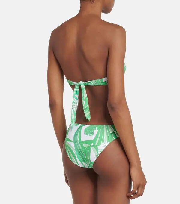 Melissa Odabash Martinique Bandeau Bikini Top - Green