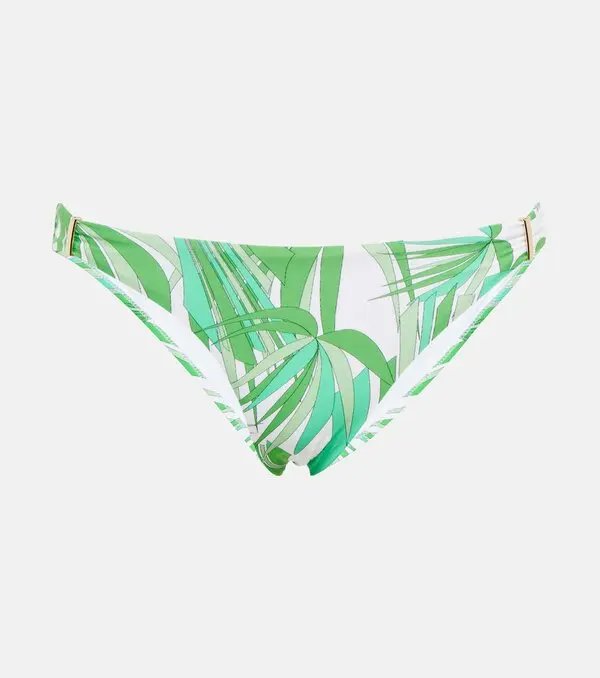 Melissa Odabash Martinique Printed Bikini Bottom - Green