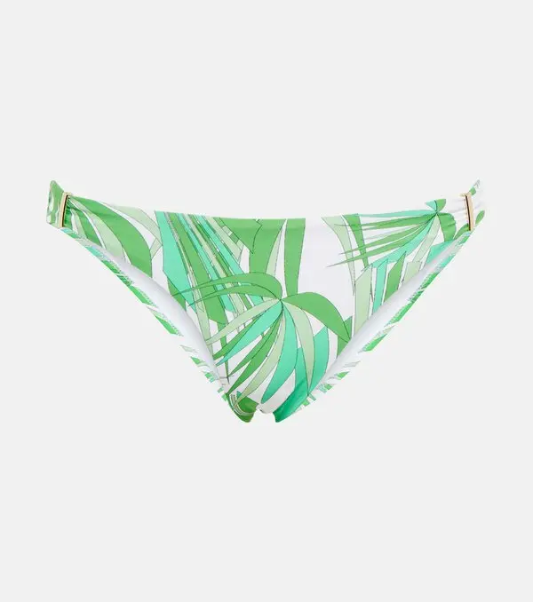 Melissa Odabash Martinique Printed Bikini Bottom - Green