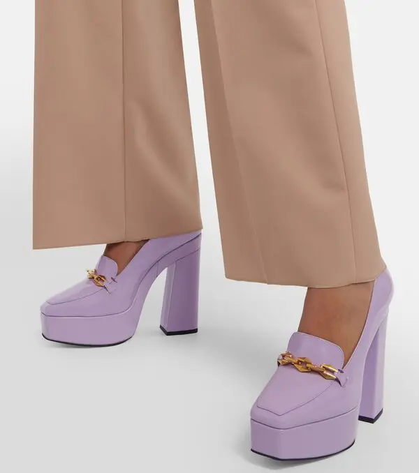 JIMMY CHOO Diamond Tilda Embellished Patent Leather Pumps