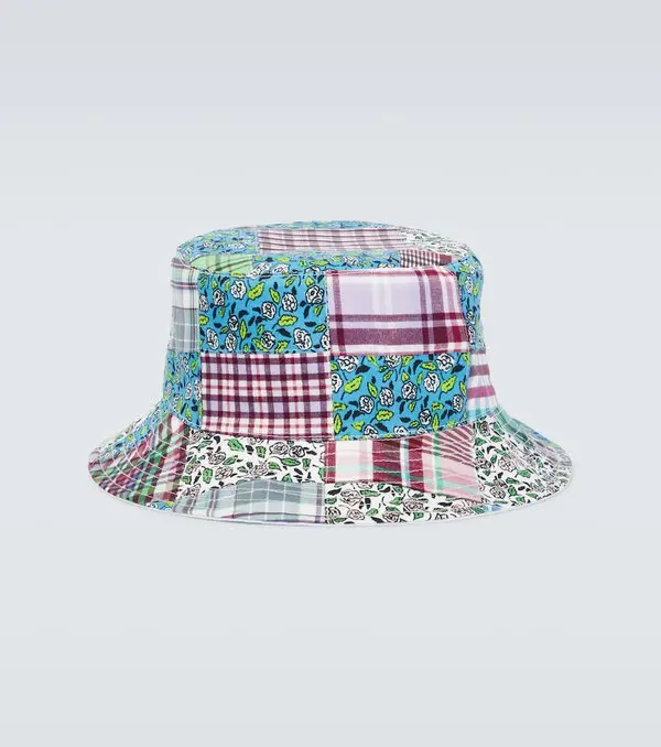 Kenzo Checked Cotton And Silk Bucket Hat