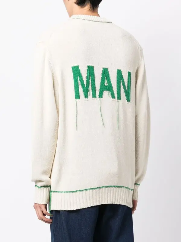 Junya Watanabe Jacquard-logo Knitted Sweatshirt