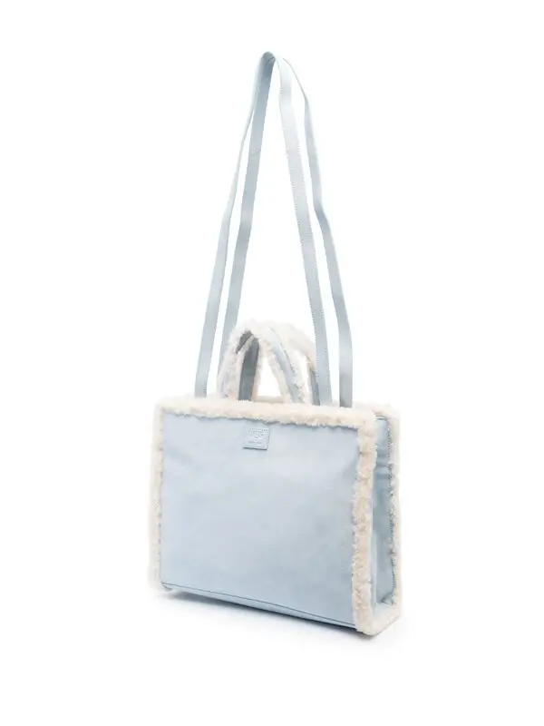 Telfar X Ugg Suede Tote Bag In Blue - 30% Off | Editorialist display picture 2
