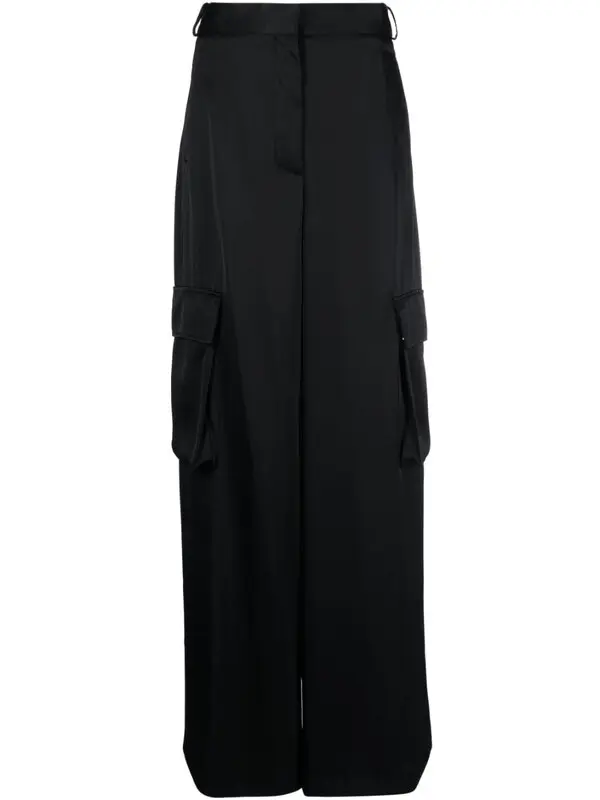 Versace Wide-leg Cargo Trousers - Black
