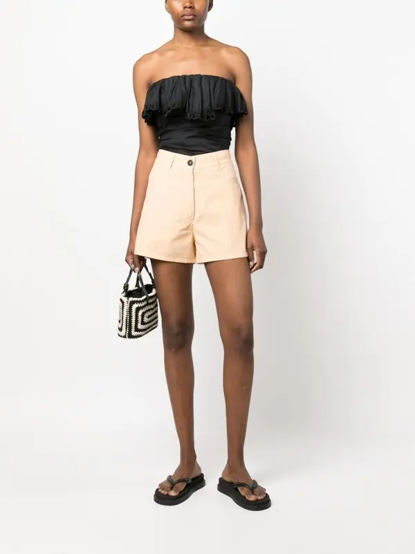 FORTE_FORTE Cotton Canvas Shorts