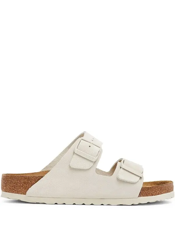 BIRKENSTOCK Arizona Suede Sandals - White