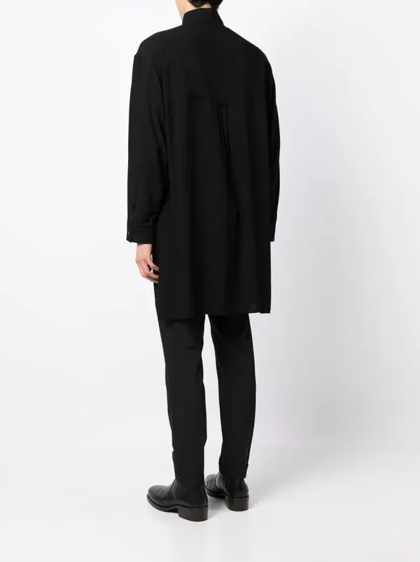 Yohji Yamamoto Flower-doodle Long Shirt
