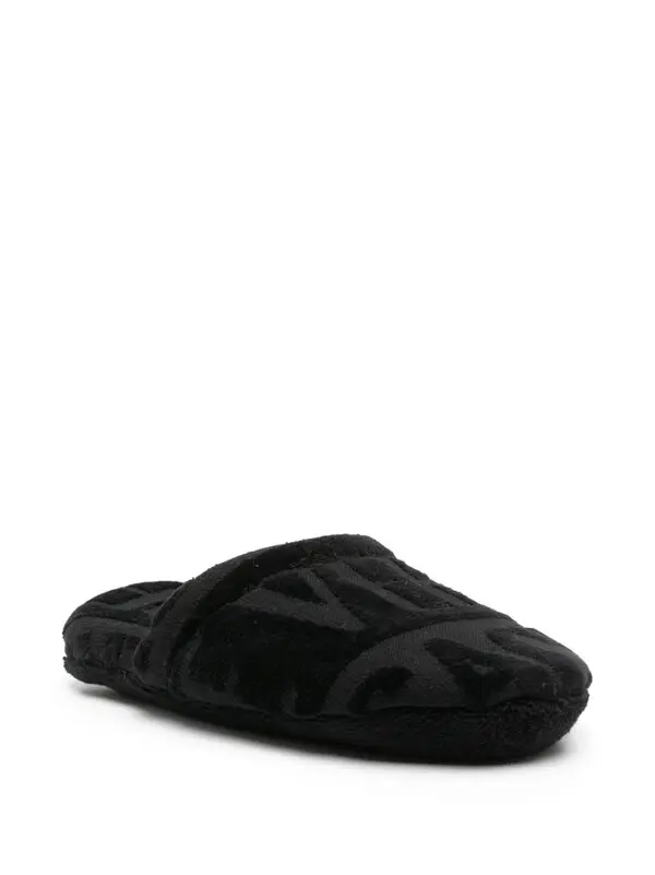 Versace Allover Towelling Finish Slippers