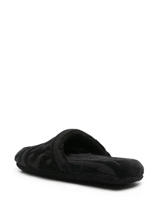 Versace Allover Towelling Finish Slippers