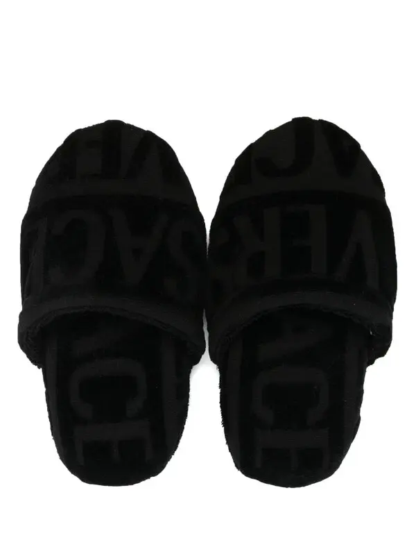 Versace Allover Towelling Finish Slippers