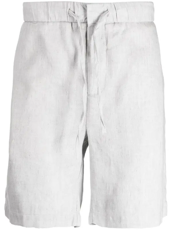 Frescobol Carioca Felipe Linen-cotton Shorts - Grey