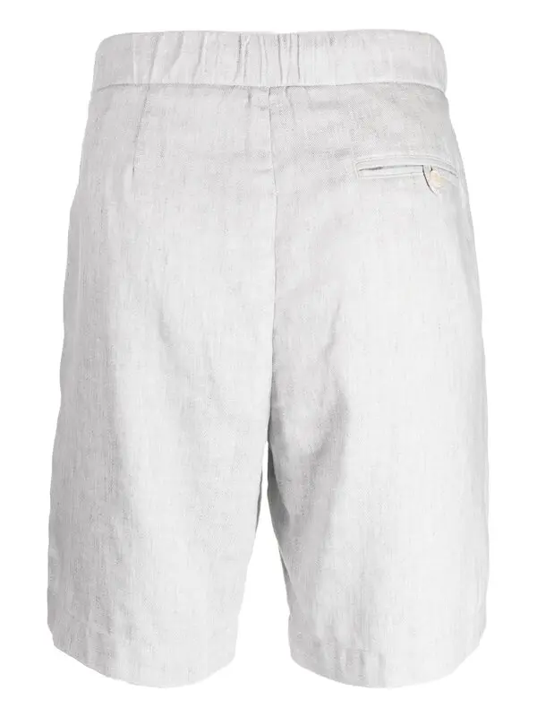 Frescobol Carioca Felipe Linen-cotton Shorts - Grey