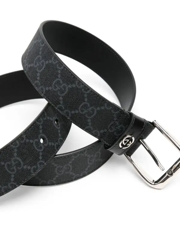 Gucci Gg Supreme Leather Belt