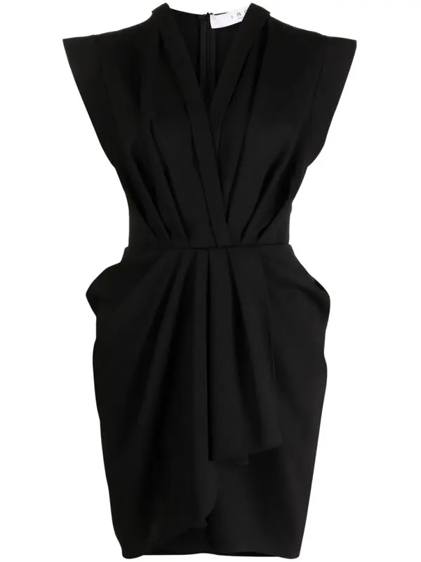 IRO PARIS Pheao Draped Wool Dress