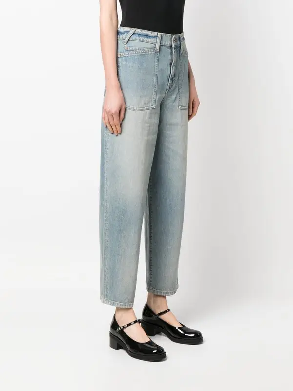 Kenzo Wide-leg Cropped Jeans