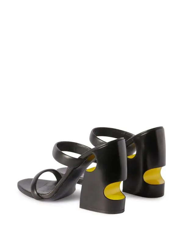 Off-White Pop Meteor Cut-out Sandals - Black