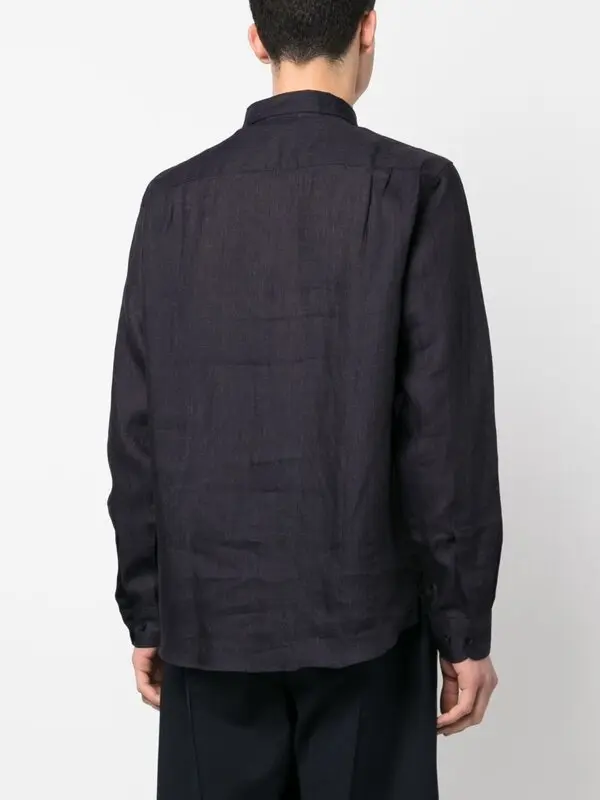 Orlebar Brown Long-sleeve Linen Shirt - Blue