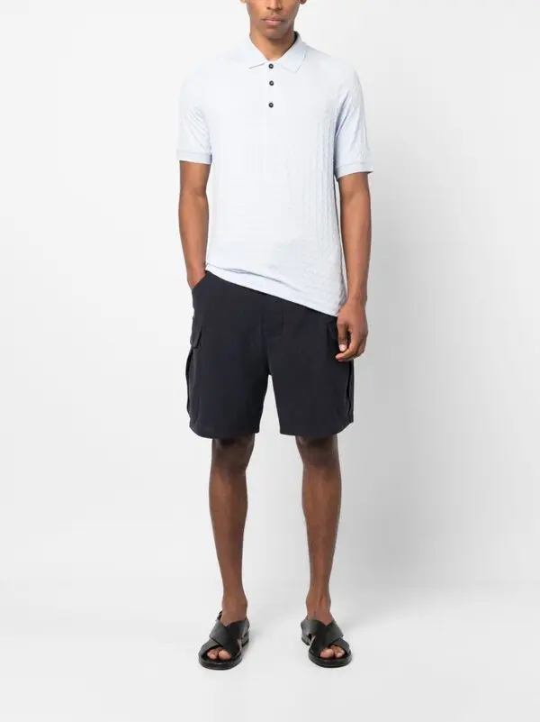 Giorgio Armani Wide-leg Linen Cargo Shorts