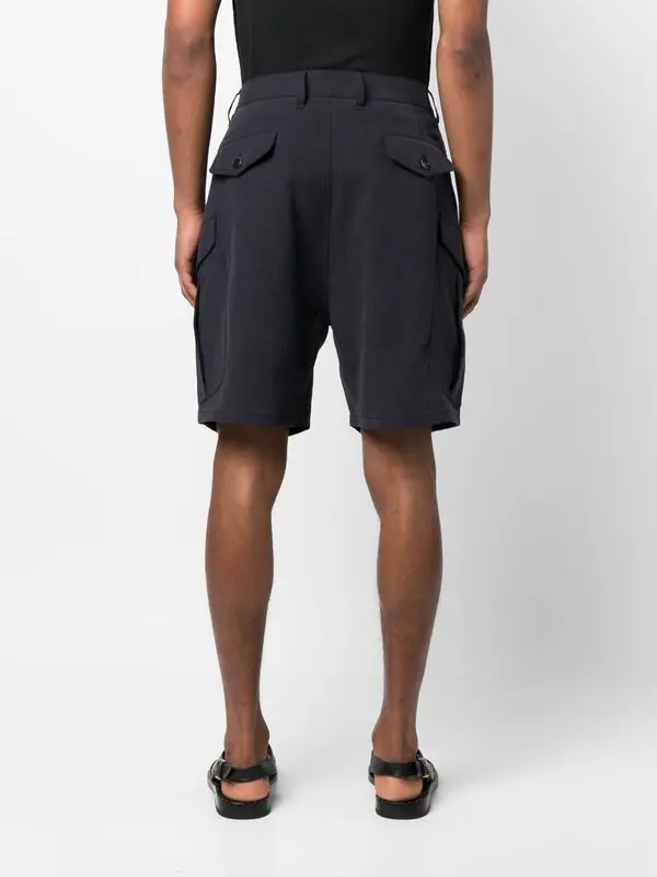 Giorgio Armani Wide-leg Linen Cargo Shorts