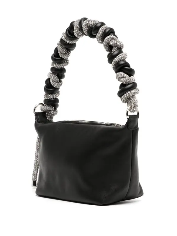 Kara Crystal-embellished Shoulder Bag - Black