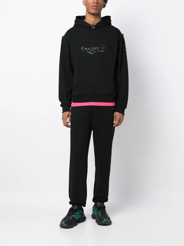 PALMER Logo-embroidered Cotton Track Pants