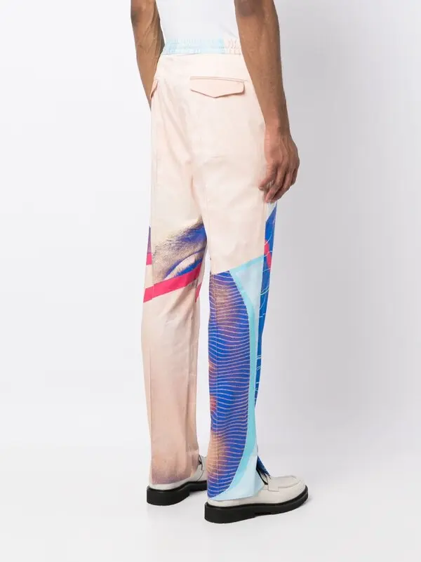 LIMITATO Painterly-print Trousers