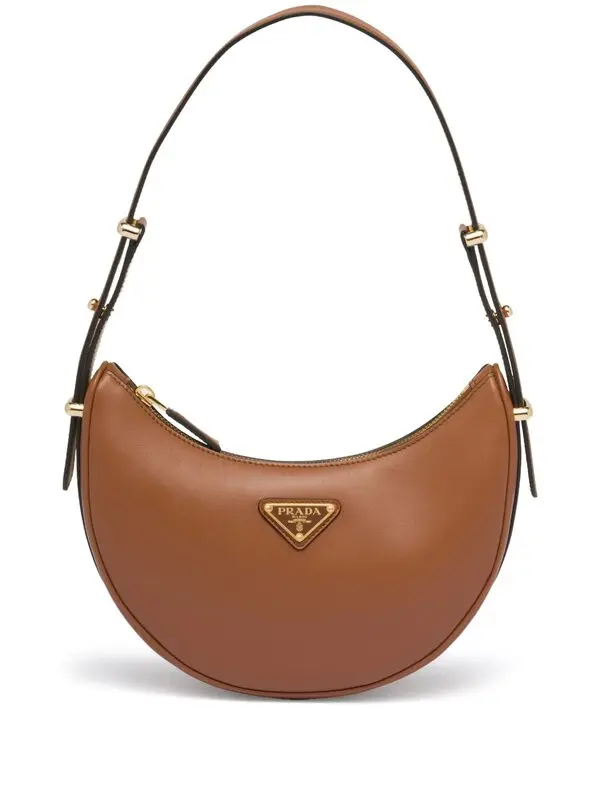 Prada Arqué Leather Shoulder Bag
