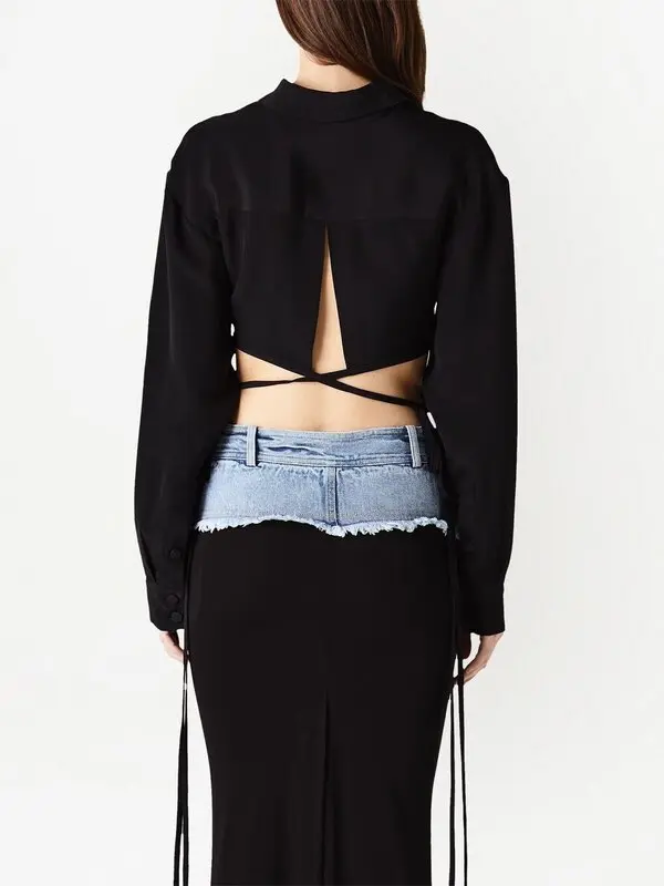 Christopher Esber Tie-fastening Silk Shirt