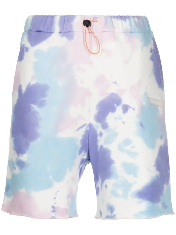 PALMER Tie-dye Cotton Shorts - Multicolour