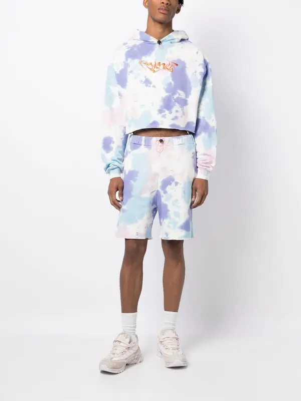 PALMER Tie-dye Cotton Shorts