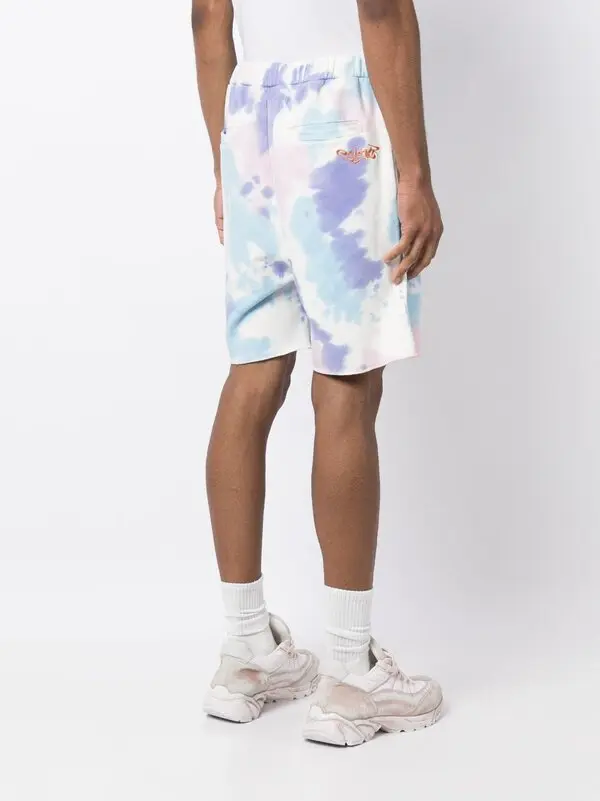 PALMER Tie-dye Cotton Shorts