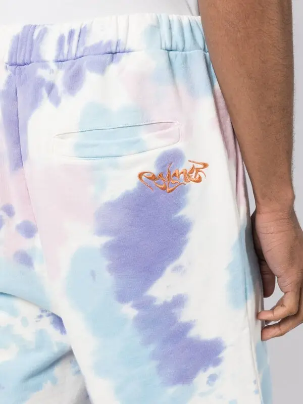 PALMER Tie-dye Cotton Shorts