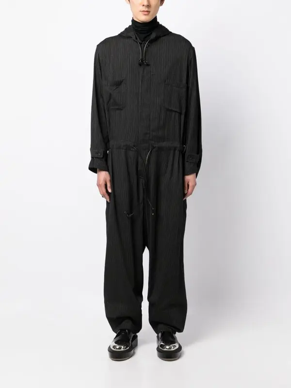 Yohji Yamamoto Hooded Zip-up Jumpsuit