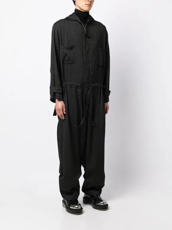 Yohji Yamamoto Hooded Zip-up Jumpsuit