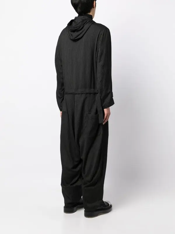 Yohji Yamamoto Hooded Zip-up Jumpsuit