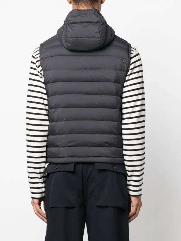 MOORER Zipped Hooded Gilet
