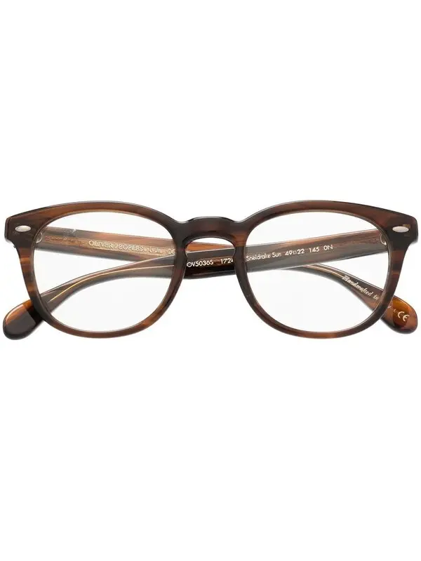 Oliver Spencer Sheldrake Sun Round-frame Sunglasses - Brown
