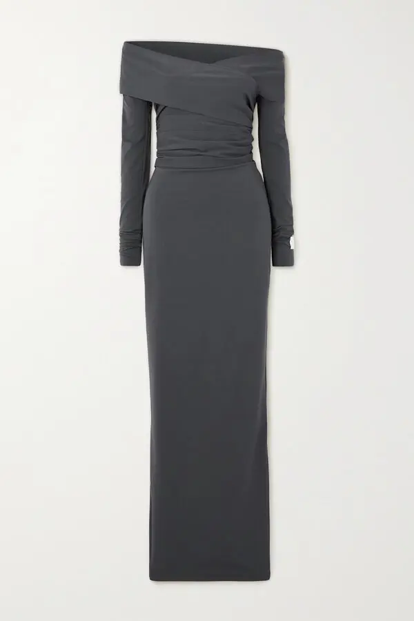 Dolce & Gabbana Off-the-shoulder Draped Gown