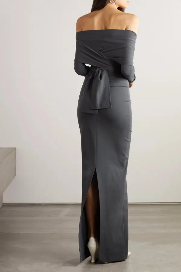 Dolce & Gabbana Off-the-shoulder Draped Gown