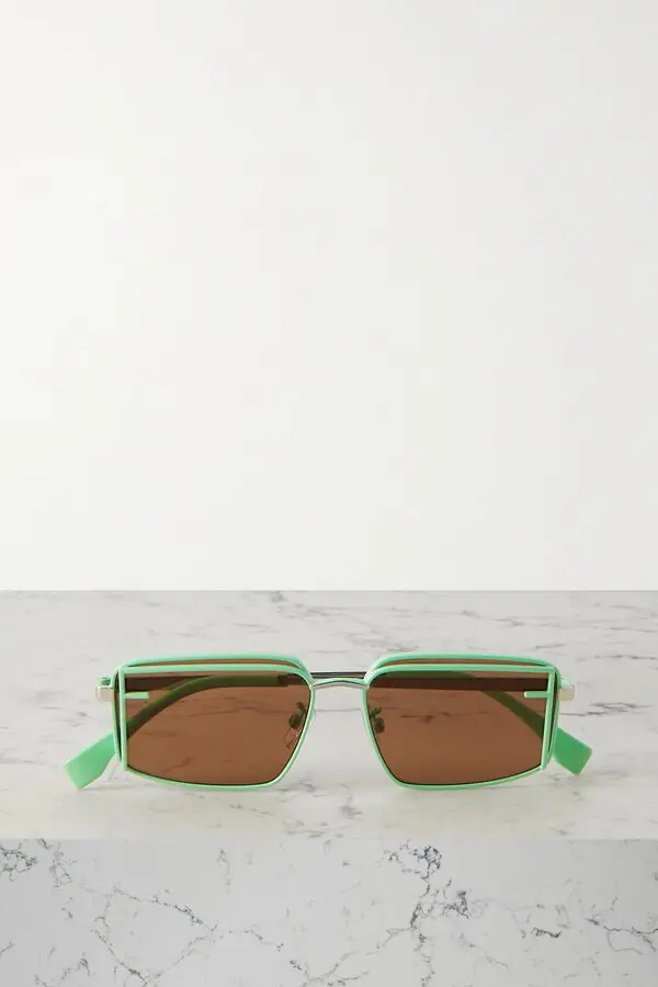 Fendi First Square-frame Sunglasses - Green