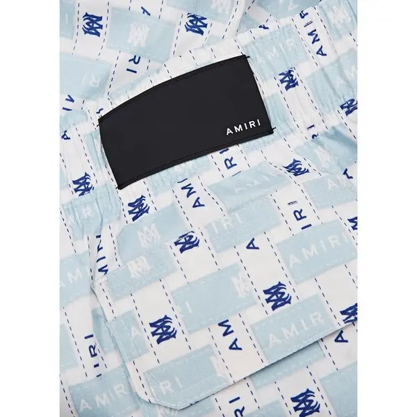 Amiri Logo-print Stretch-shell Swim Shorts, Shorts