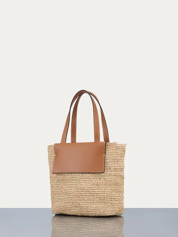 FRAME Le Market Mini Straw Tote Bag