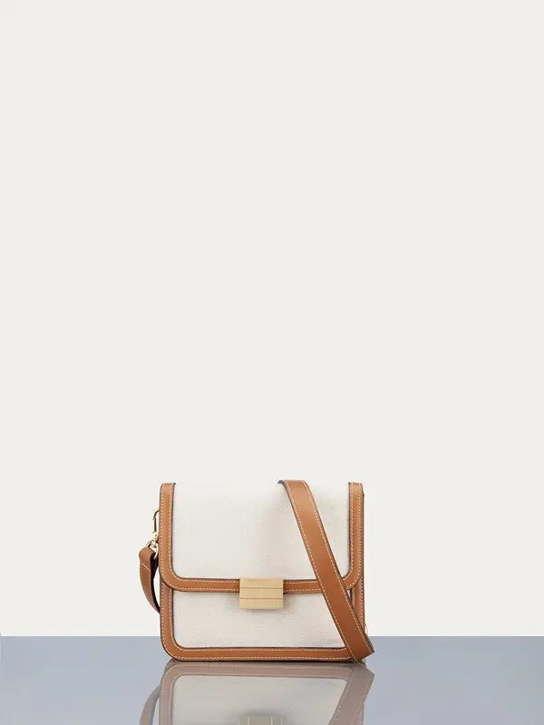 FRAME Le Signature Mini Canvas Shoulder Bag