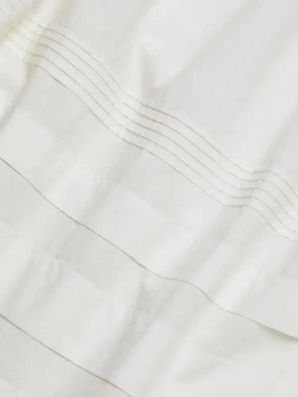 DÔEN Sebastiane Tiered Cotton Maxi Skirt - Powder