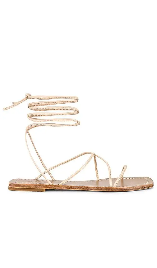 Raye Sandal With Ankle Wrap - Nude