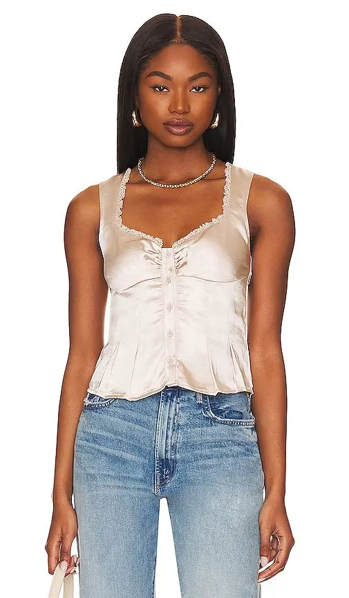 MORE TO COME Mina Bustier Top