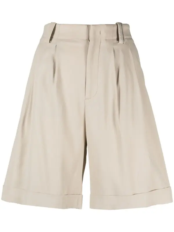 Lorena Antoniazzi High-waisted Pleated Shorts