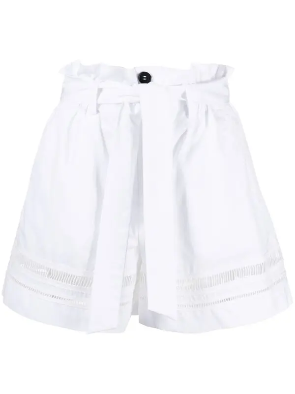 Lorena Antoniazzi Belted Cotton Shorts
