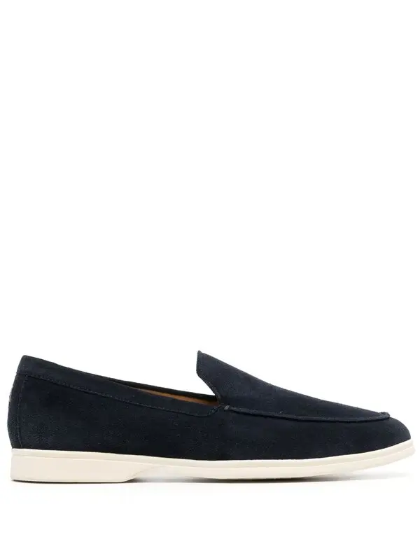HENDERSON BARACCO Sirena Suede Boat Shoes - Blue